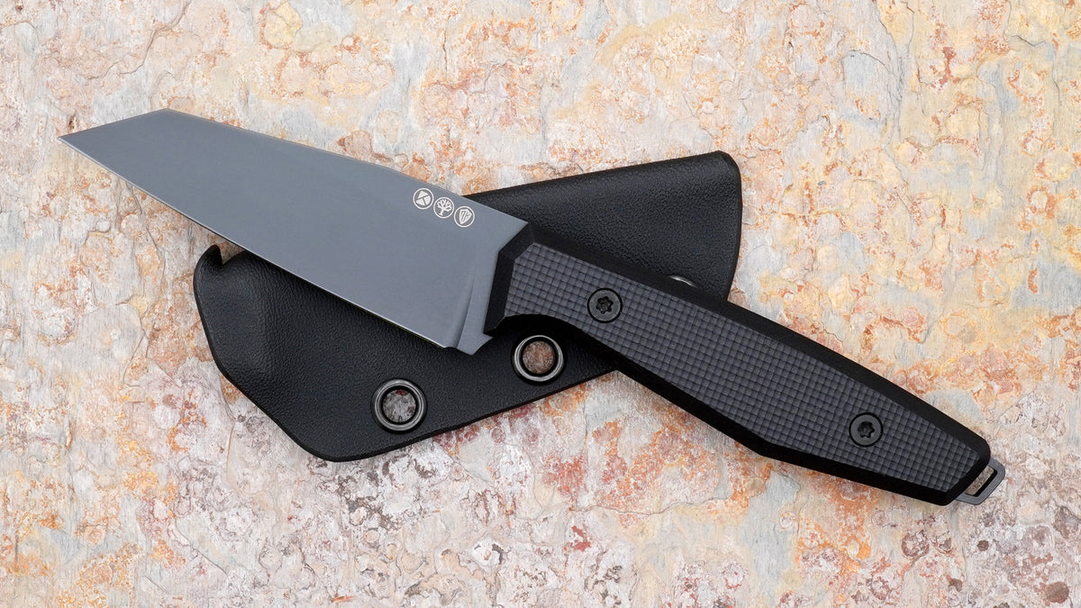 Daily Knives AK1 Reverse Tanto, Black Blade and Black G-10 Handle 1305 – Edgeworks Knife & Supply Co
