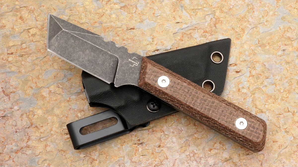 Boker Plus Thicker Chipper Tanto, Burlap Micarta Handle 02BO601 ...