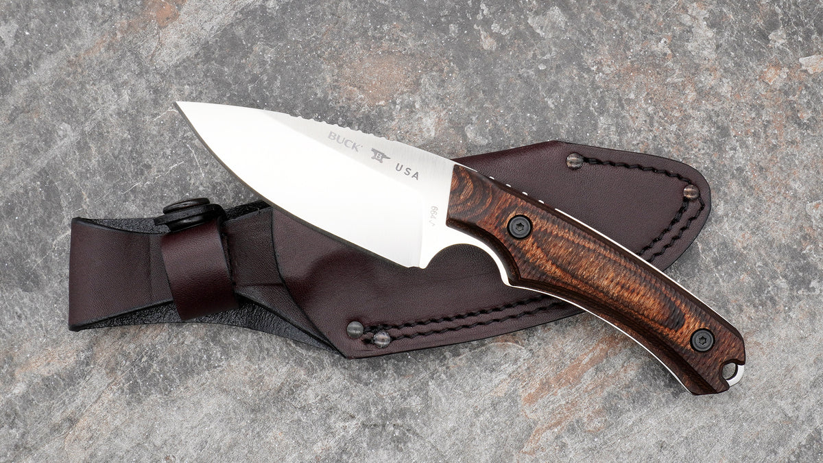 Alpha Hunter Pro Fixed Blade, Walnut Handle 0664WAS – Edgeworks Knife ...