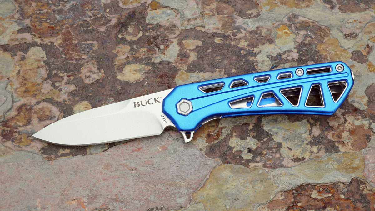 Mini Trace Flipper, Blue Handle 0814BLS – Edgeworks Knife & Supply Co