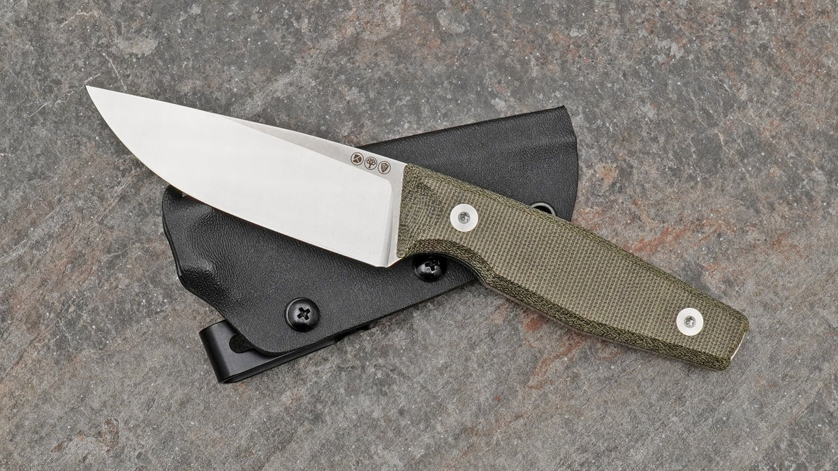 AK4 Fixed Blade, CPM-3V Blade and Green Micarta Handle 121511 ...