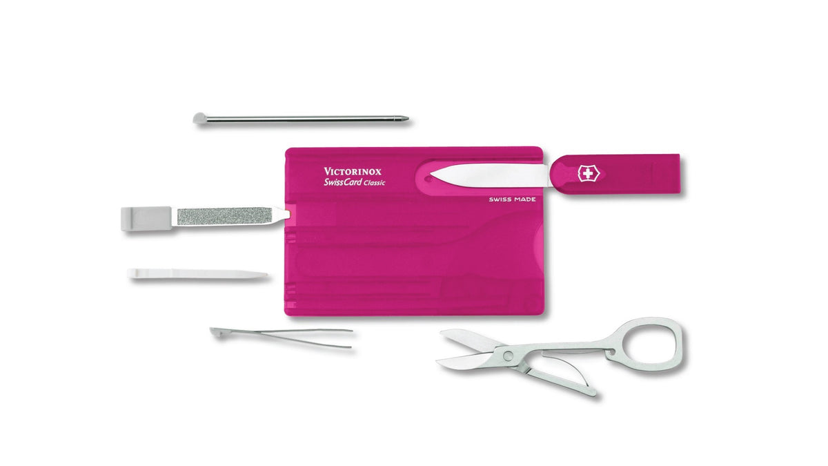 Swisscard, Translucent Pink 0.7199.T5R-X1 – Edgeworks Knife & Supply Co