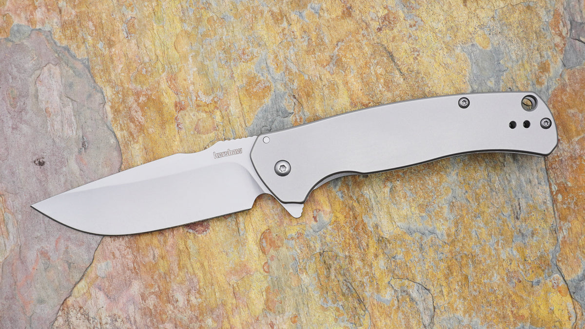 Scour Assisted Flipper, Stainless Handle 1416 – Edgeworks Knife & Supply Co