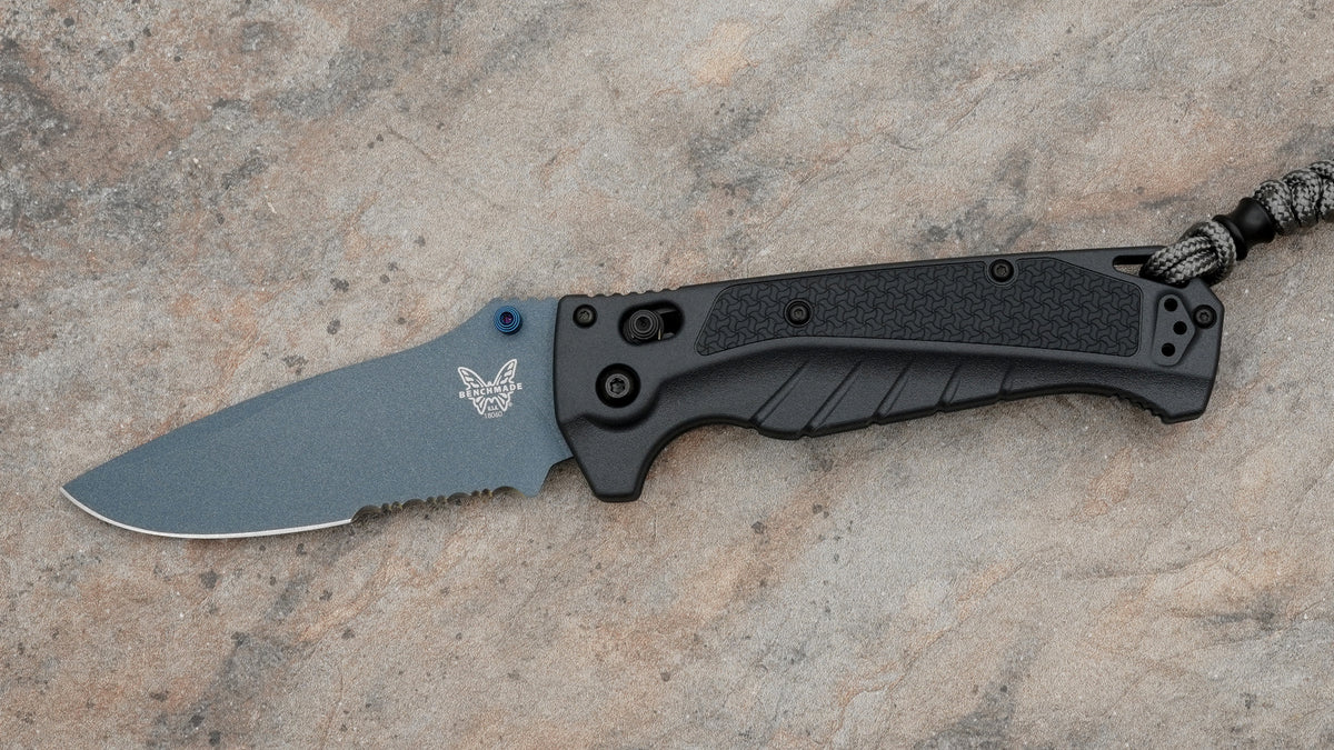 Adira Folder, Blue CeraKote Combo Edge MagnaCut with Tempest Grey Hand ...