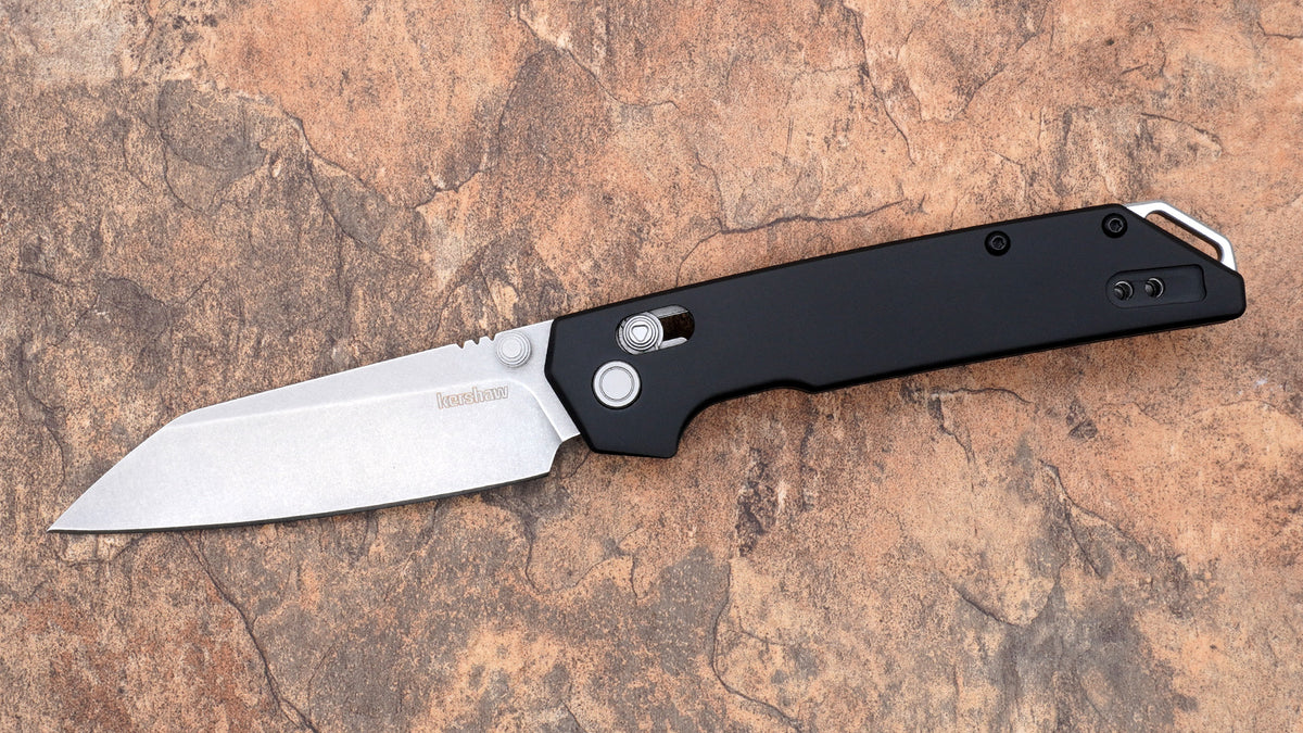 Iridium Reverse Tanto Duralock Folder, Black Aluminum Handle 2038R ...