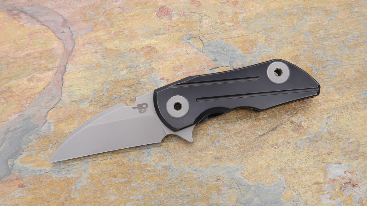 2500 Delta Flipper, Black Titanium Handle BT2006C – Edgeworks Knife ...