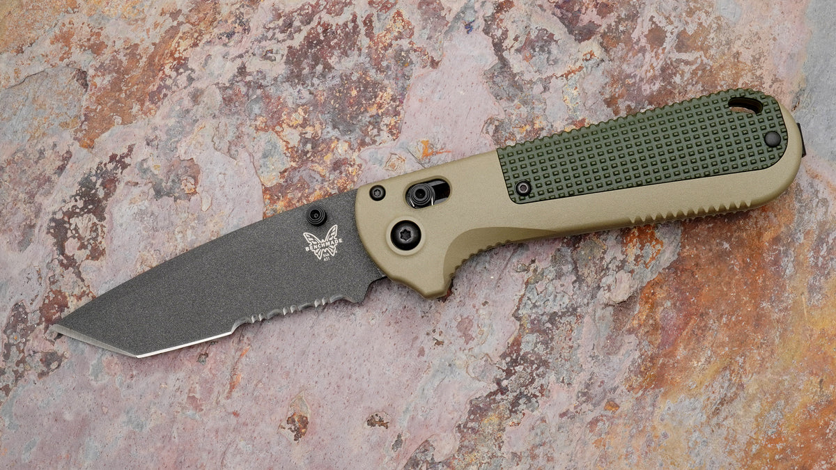 Redoubt Tanto Folder, Forest and Ranger Green Handle and Combo Edge 43 ...