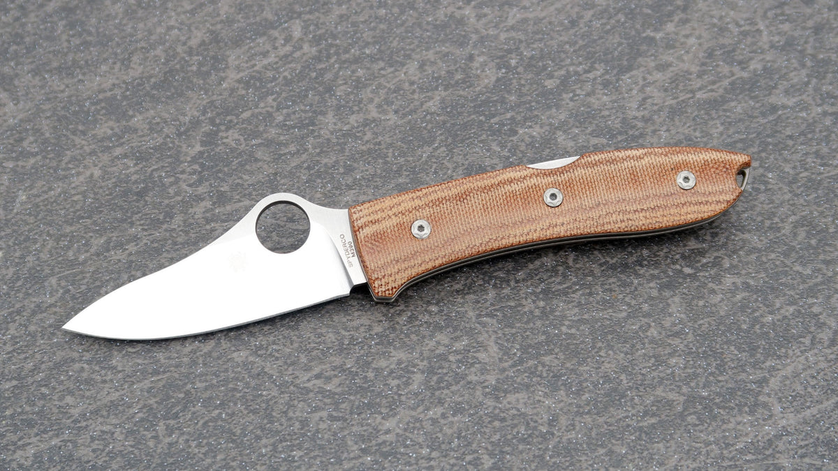 SpyOpera, Brown Canvas Micarta C255CMP – Edgeworks Knife & Supply Co