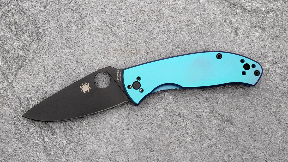 Tenacious, Black Blade and Blue Titanium Handle C122TIBLBKP – Edgeworks ...