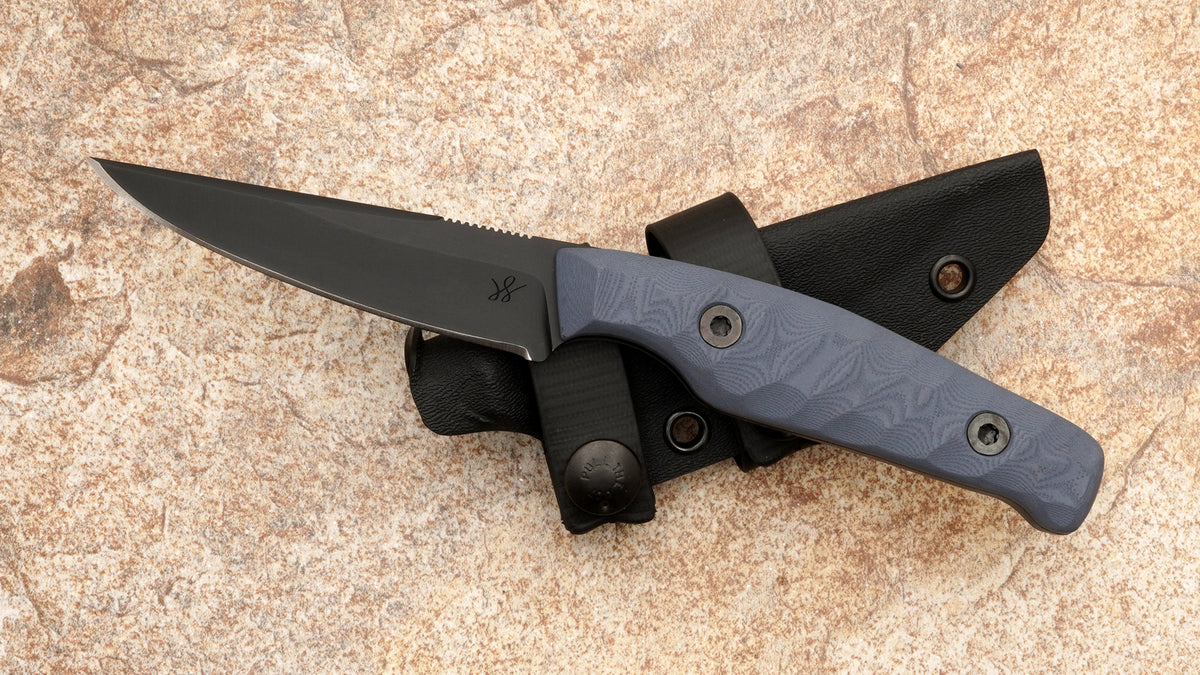 Street Knives Flyway, Black CeraKote Blade and Slate G-10 Handle ...