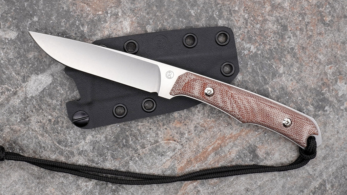 Inyoni Fixed Blade, Natural Micarta Handle – Edgeworks Knife & Supply Co