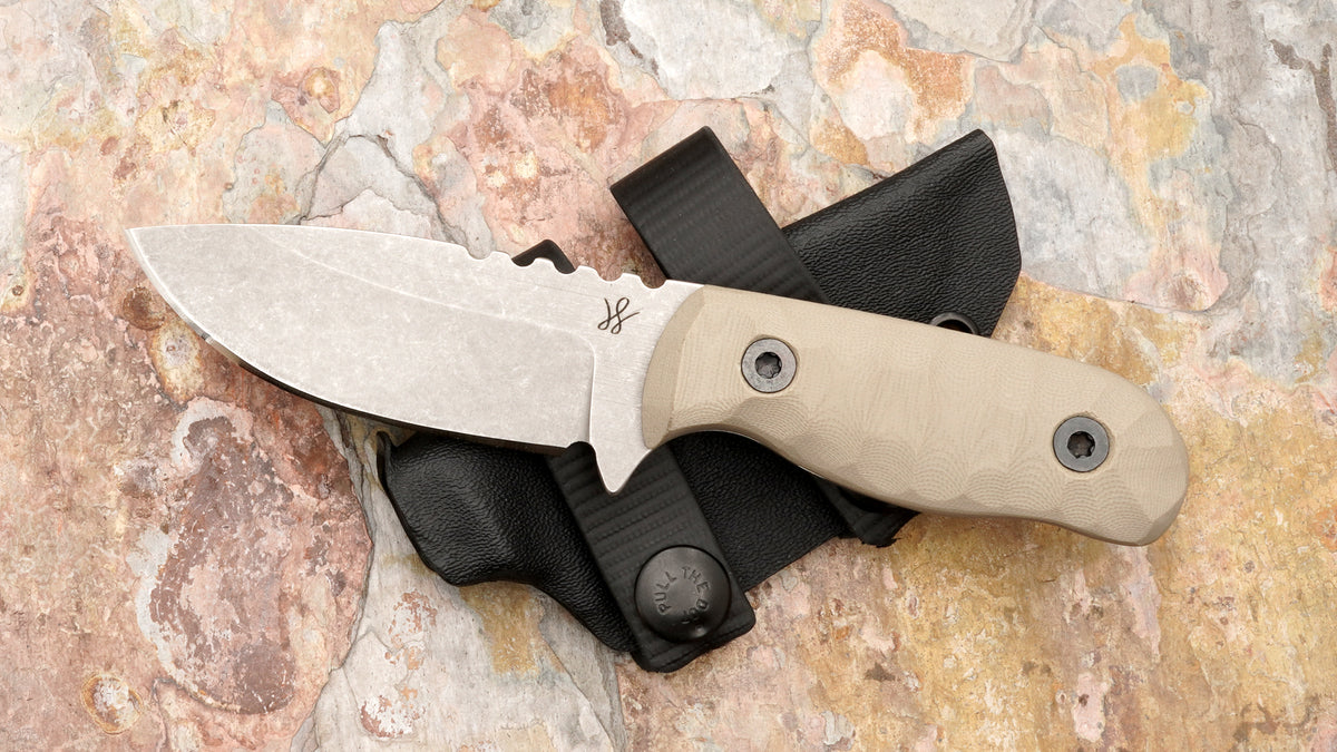 Street Knives Owl, Stonewash Blade and Desert Tan G-10 Handle ...