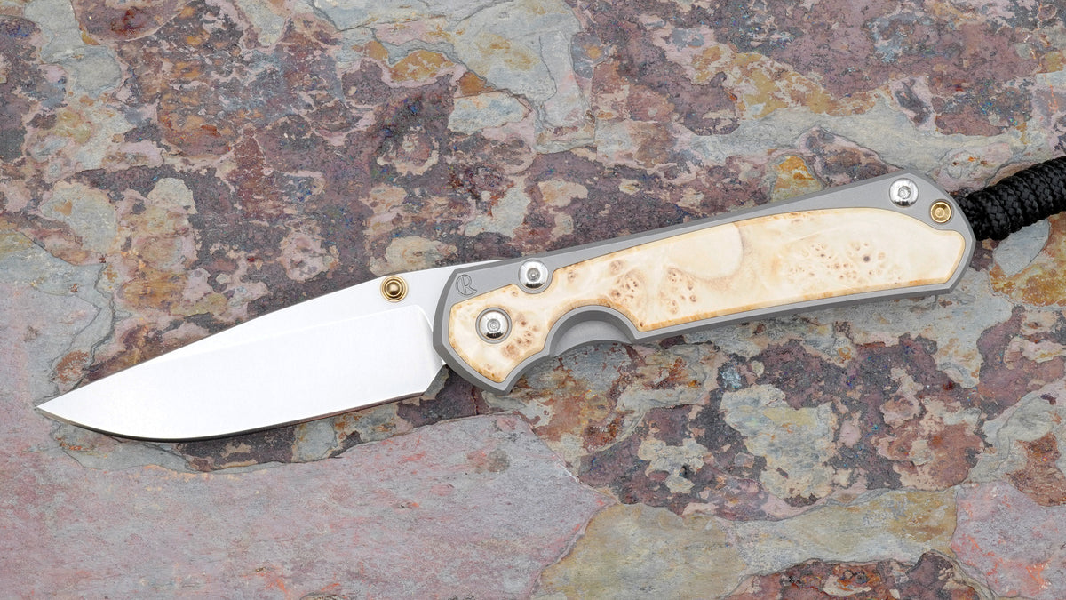 Small Sebenza 31, Box Elder Burl #3 S31-1108 – Edgeworks Knife & Supply Co