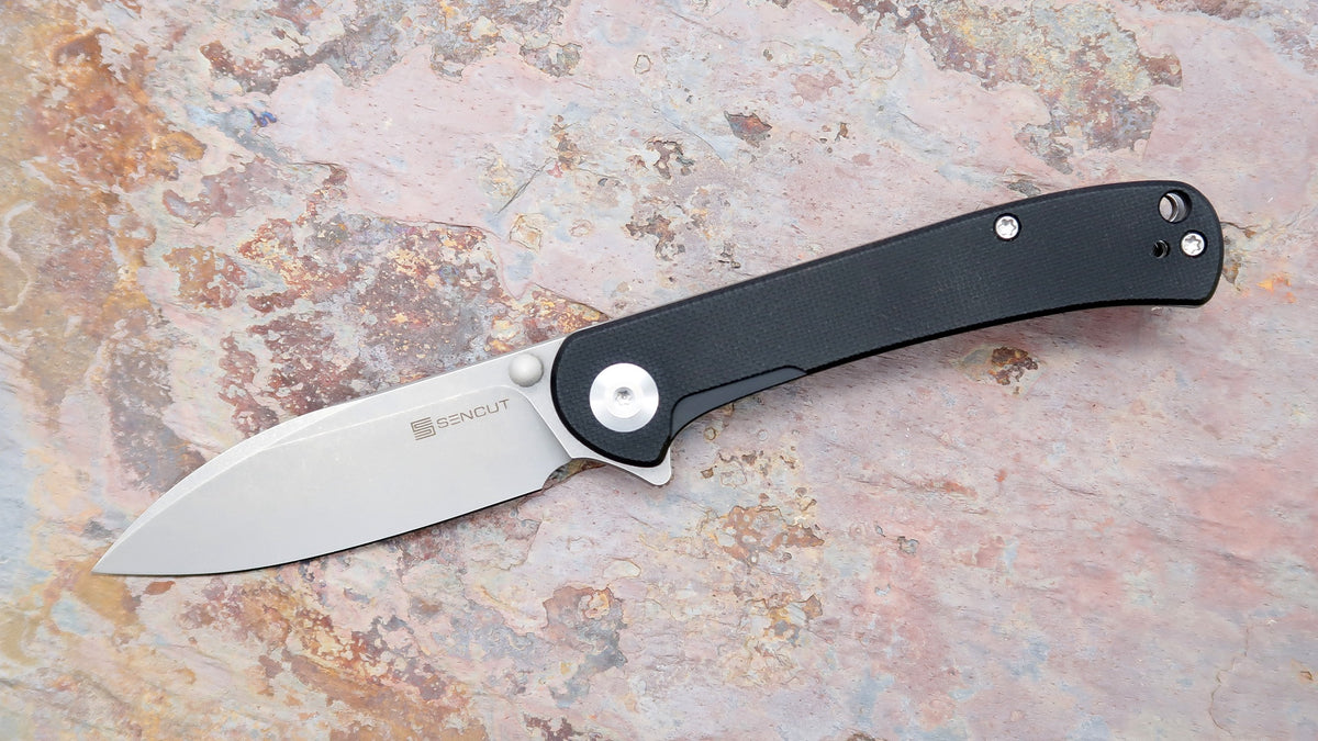 Sencut Scepter Flipper, Black G-10 Handle SA03-B – Edgeworks Knife ...