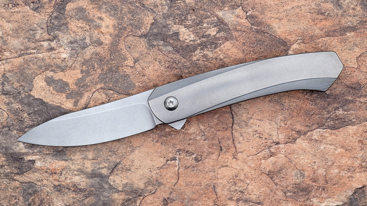 Richard Rogers SKNR Flipper, Titanium Handle – Edgeworks Knife & Supply Co