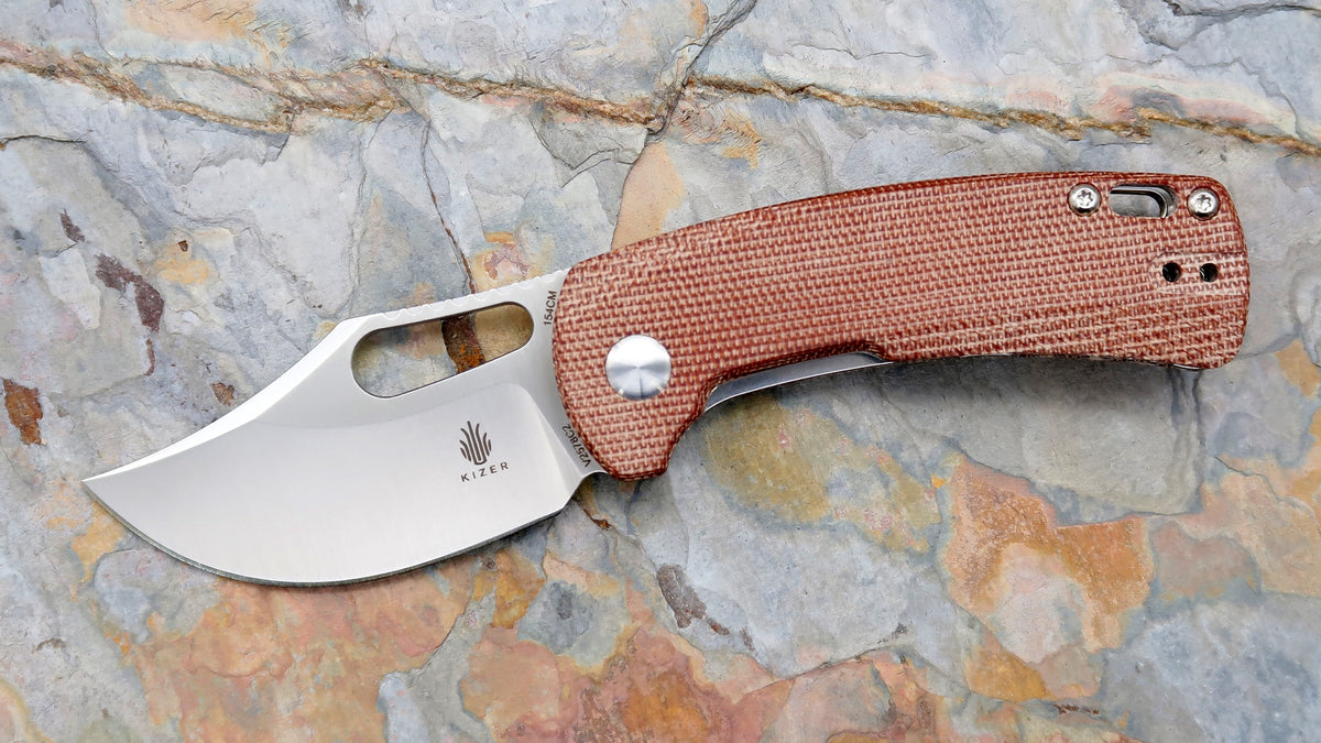 Kizer Urban Bowie, Brown Micarta Handle V2578C2 – Edgeworks Knife ...