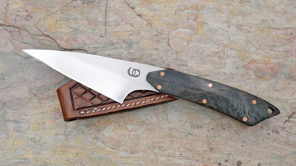WJC Knife & Tool Kiridashi, MagnaCut with Redwood Burl Handle ...