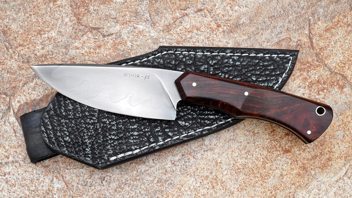 Wisor Forge Small Full Tang Hunter, Ironwood Handle with Hamon ...