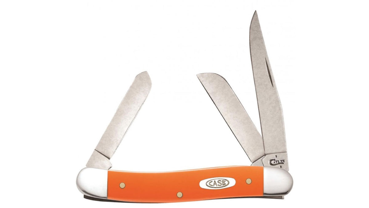 Medium Stockman, Orange Synthetic Handle 80509 – Edgeworks Knife ...