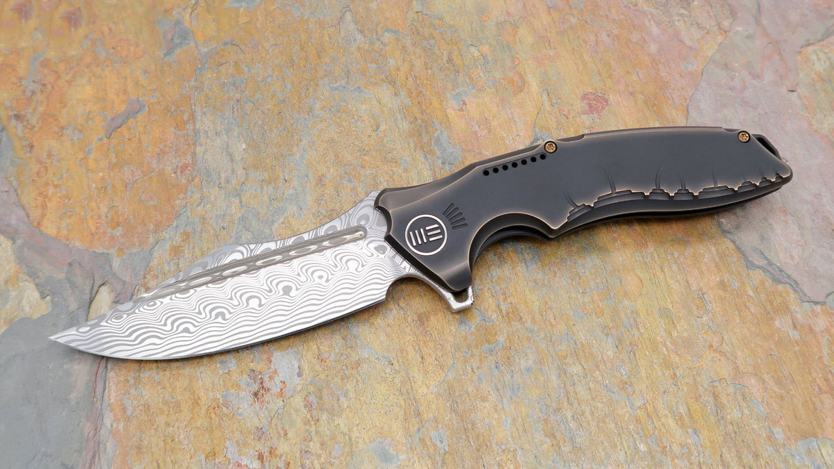 WE Damascus Chimera with Titanium Handle 814DS-2 – Edgeworks Knife ...