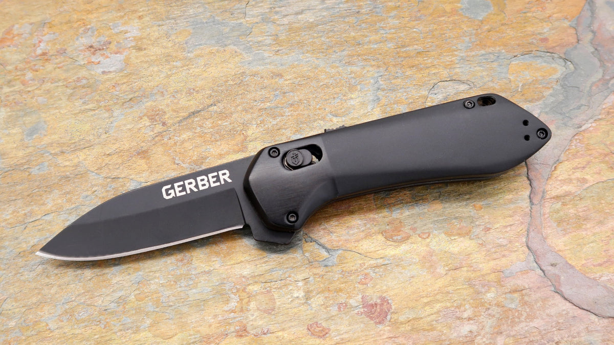 Highbrow Assisted Pivot Lock Flipper, Black Blade and Black Handle 152 ...
