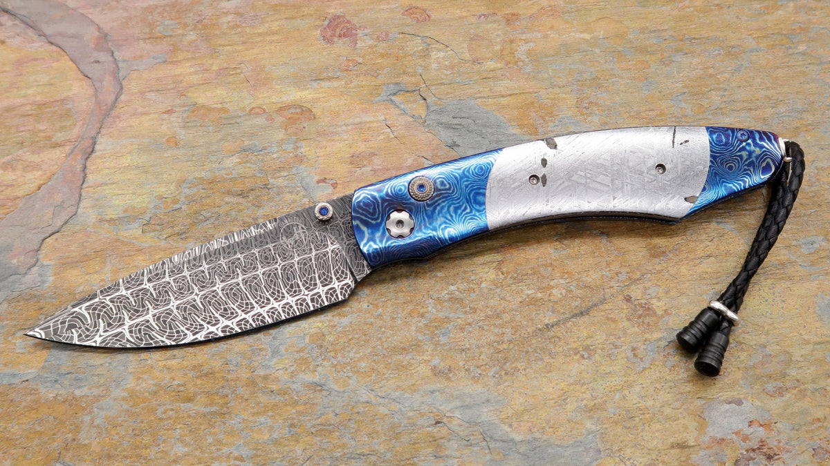 B12-Aurora, Moku-Ti and Gibeon Meteorite with Barbed Wire Damascus Bla ...