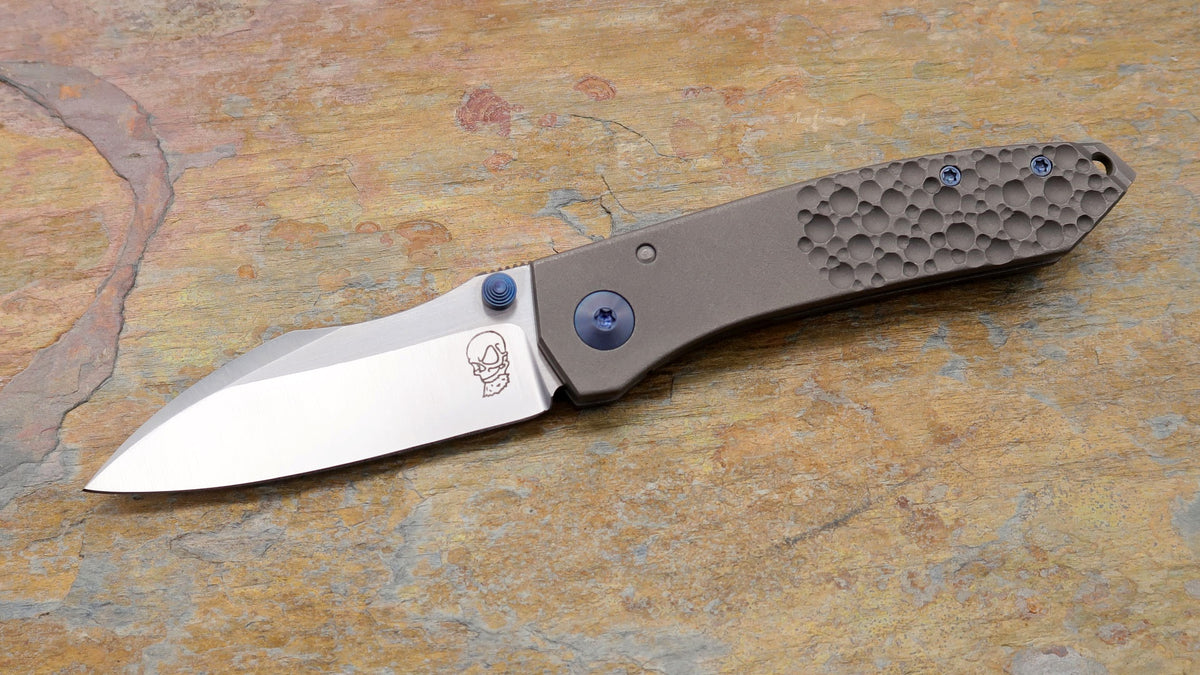 Steve Karroll Pick, CPM-154 Blade and Titanium Handle and Moku-Ti Clip ...